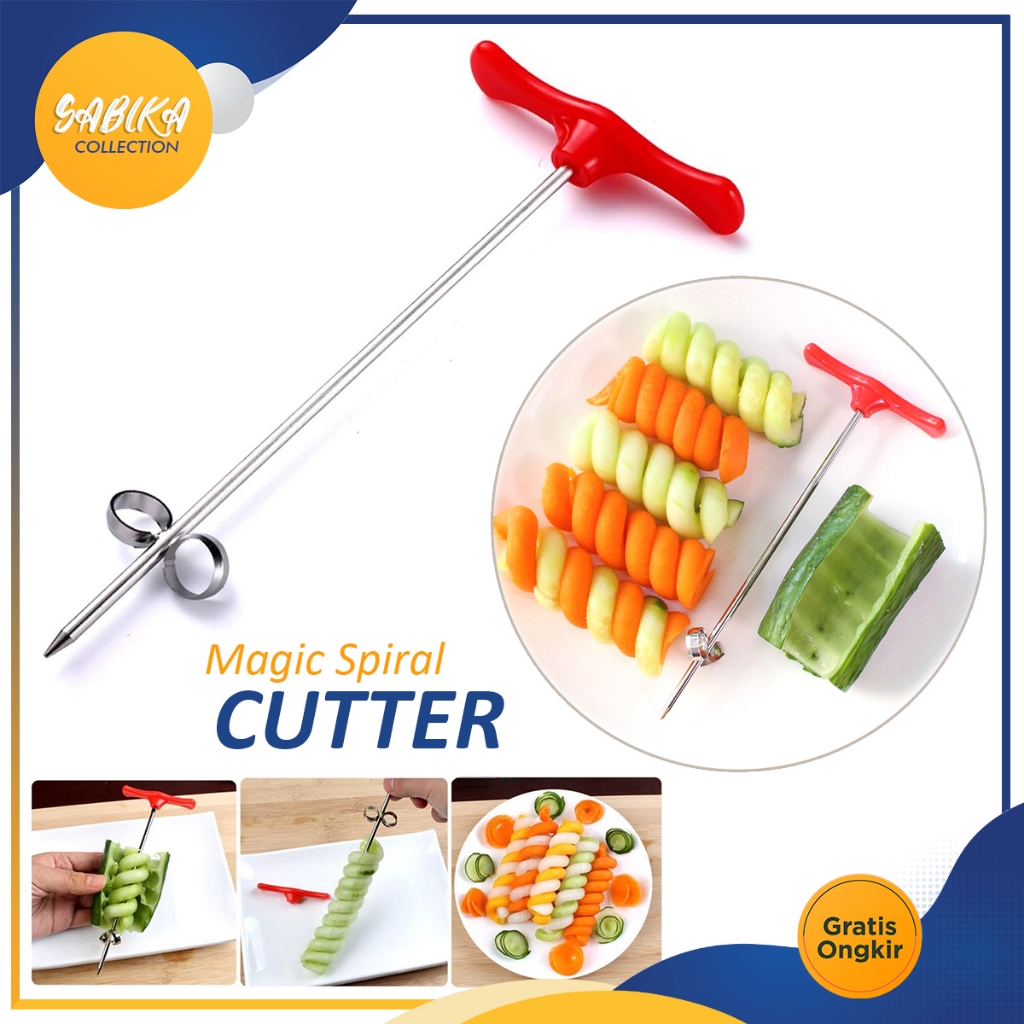 Jual Alat Hias Pengulir Buah dan Sayur Spiral Magic Cutter Slicer ...