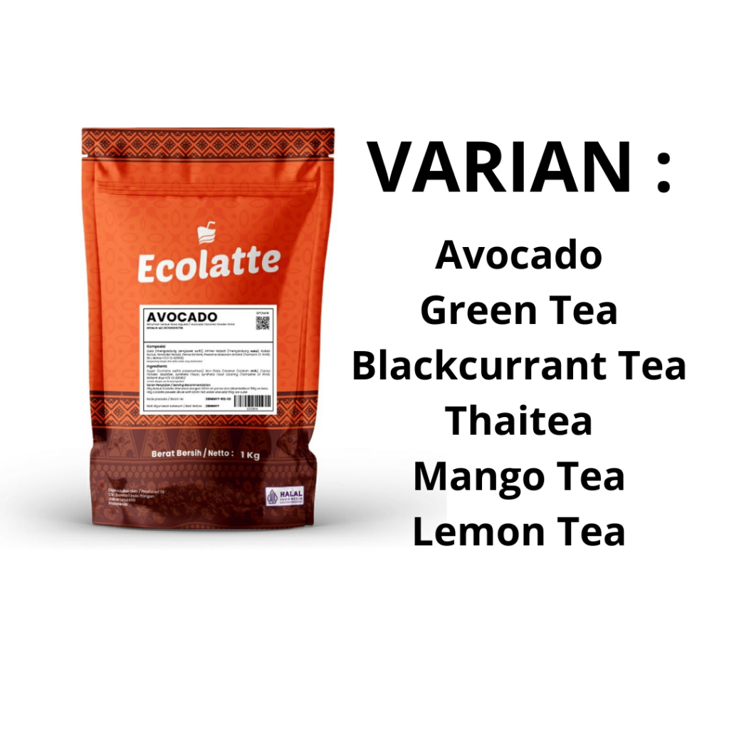 Jual ECOLATTE PREMIUM POWDER DRINK 1 KG ALL VARIANT | Shopee Indonesia