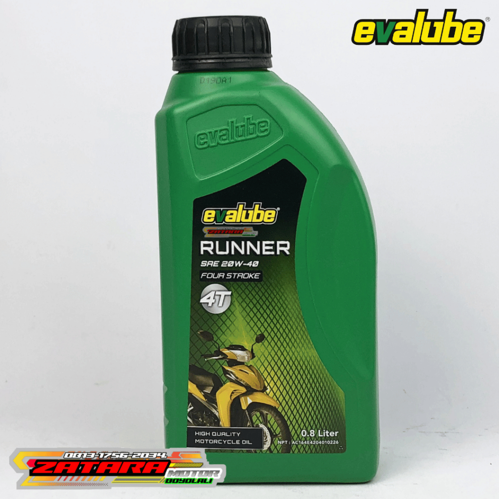 Jual EVALUBE RUNNER 4T | OLI MESIN 4T 800ml | Shopee Indonesia