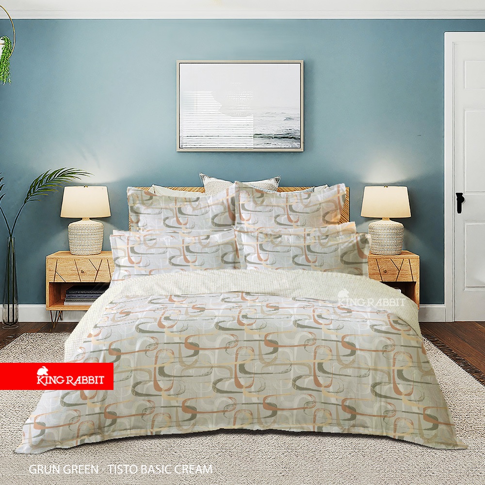 Jual King Rabbit Bamboo Collagen Bedcover Motif Gruun Green | Shopee ...