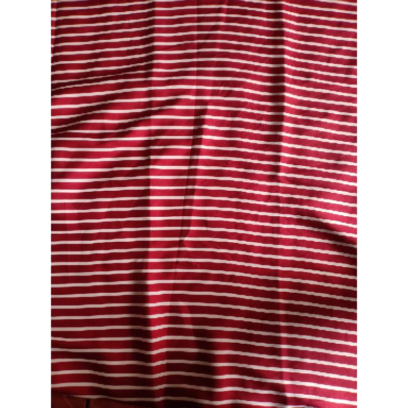 Jual SATIN MOTIF SALUR MAROON PUTIH (200-300 cm) | Shopee Indonesia