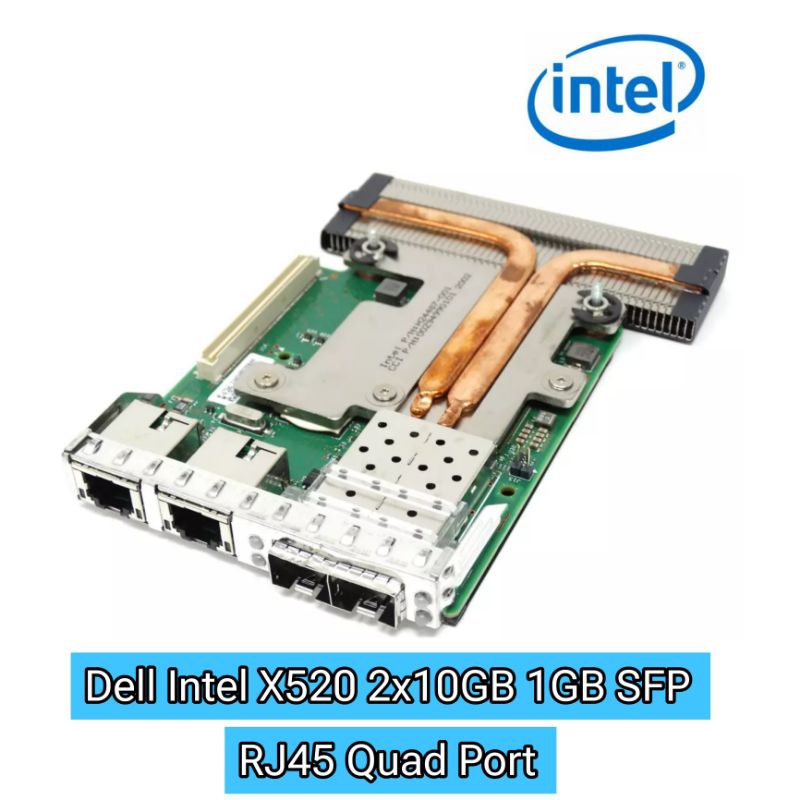 Jual Dell intel x520 dual 10gbps dual rj45 Dell C63DV Network card ...