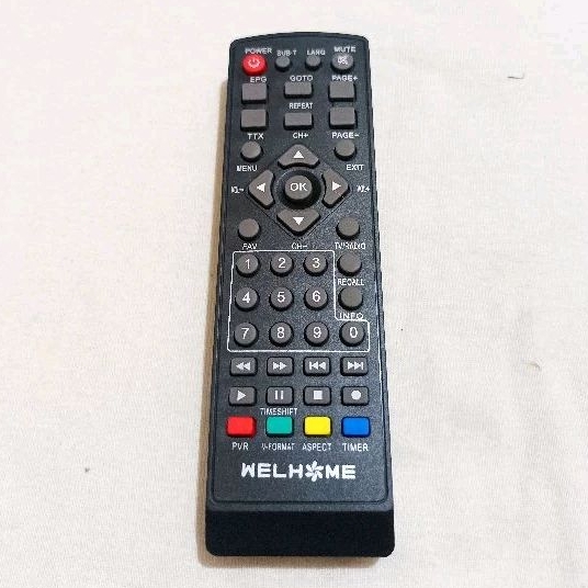 Jual REMOT REMOTE SET TOP BOX DVB-T2 WELHOME GRADE ORI | Shopee Indonesia