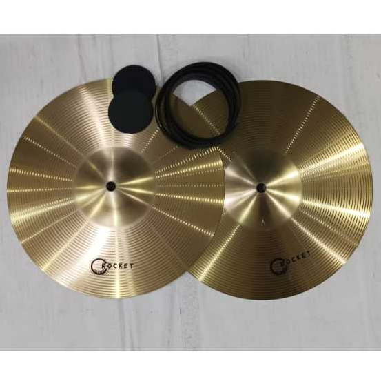 Jual Simbal / Cymbal drumband 12 in (sepasang) + pegangannya. Merk ...