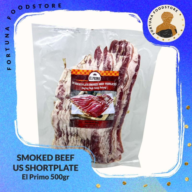 Jual El Primo Smoked Beef US Shortplate Presliced Daging Sapi Asap ...