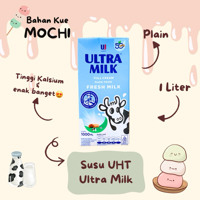 Jual Susu Ultra Milk 1000ml Plain / Susu Putih / Susu Full Cream 1 ...