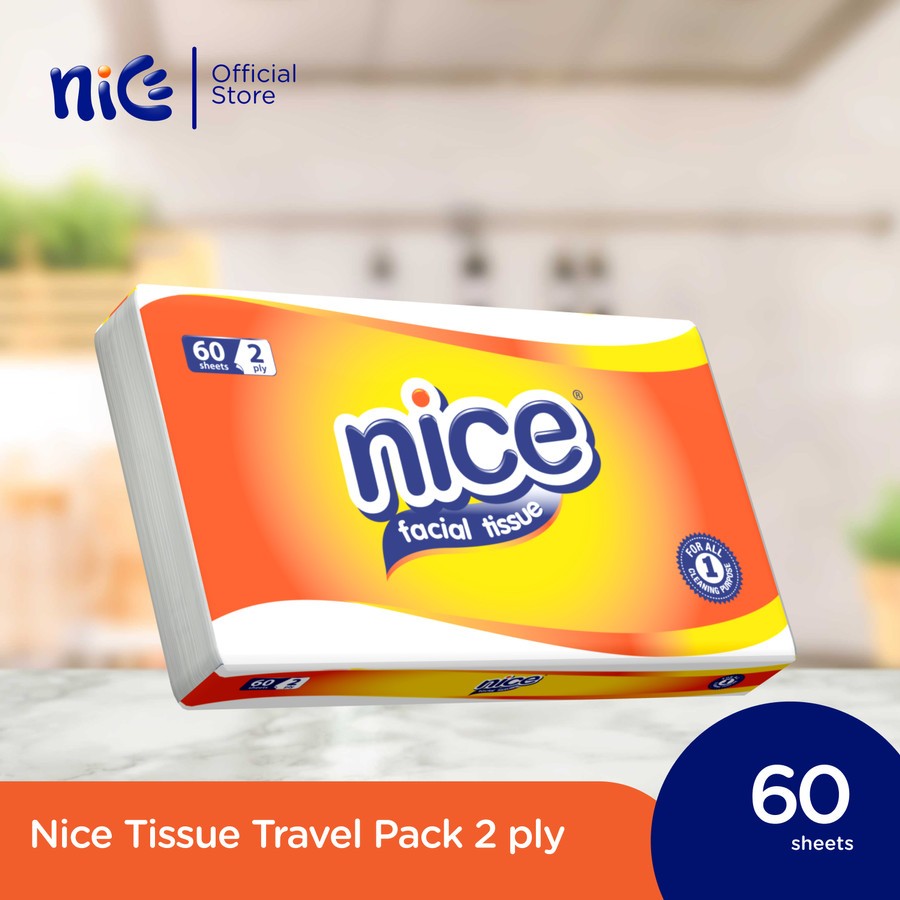 Jual Nice Tissue Facial Softpack 60 Sheets 2 Ply Tisu Wajah Serba Guna ...