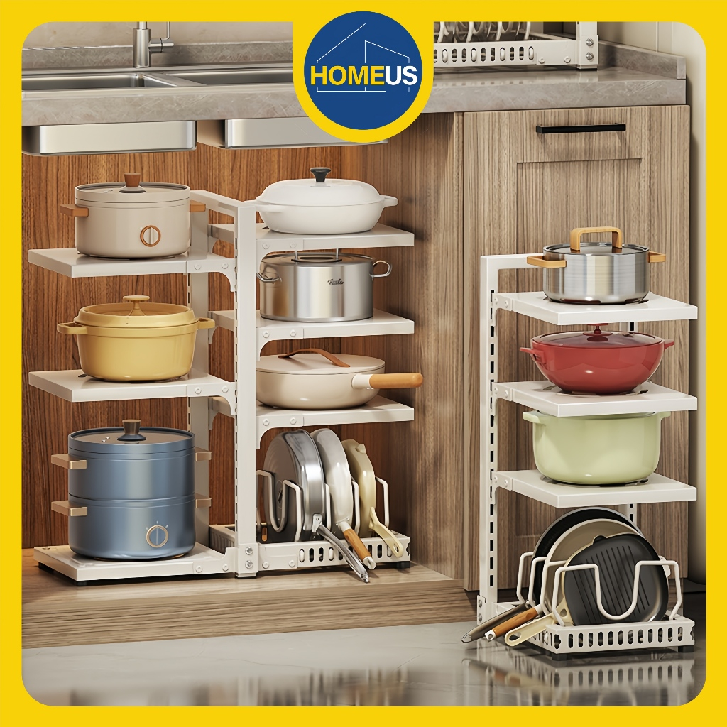Jual Homeus Rak Panci Dapur Susun Rak Panci Bawah Wastafel Stainless ...