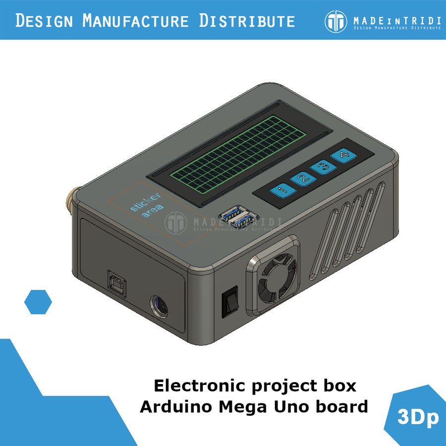 Jual Casing box Arduino MEGA UNO Controller box electronic box project ...