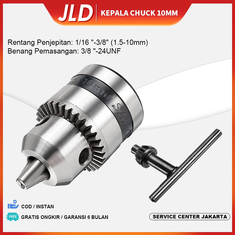 Jual JLD Kepala Chuck Murah Perkakas 10 mm 3/8" inch Perkakas Bor ...