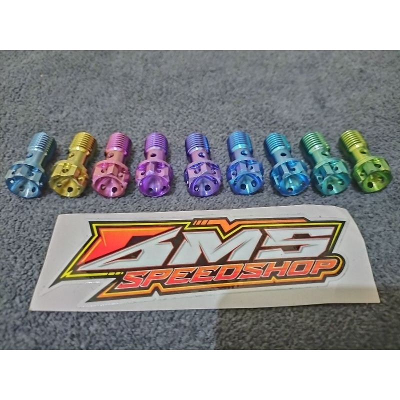 Jual BAUT TITANIUM ORIGINAL VIETNAM GR 5.BAUT BANJO.BAUT NEPEL KALIPER/MASTER REM SELANG REM ...