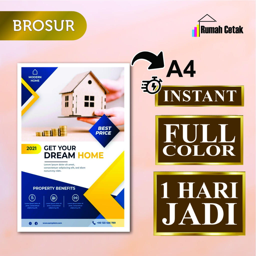 Jual Digital Print Cetak Flyer Brosur A4 | Shopee Indonesia