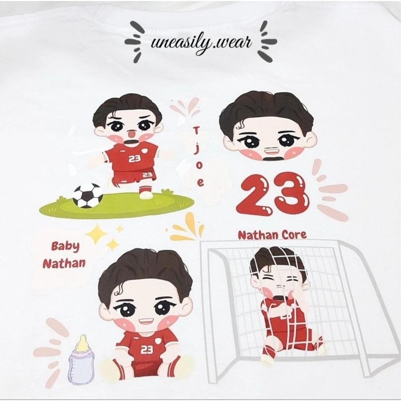 Jual {Uneasily} Kaos Nathan Tjoe A On || T-shirt Chibi Art Nathan Tjoe ...