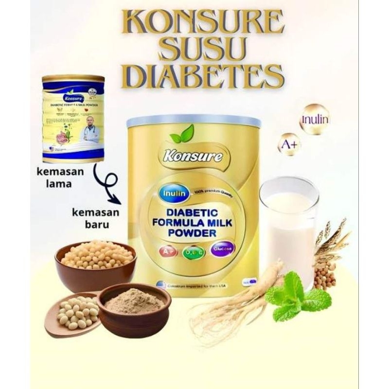 Jual PAKET SUSU KONSURE IMPORT USA ATASI DIABETES KENCING MANIS DAN ...