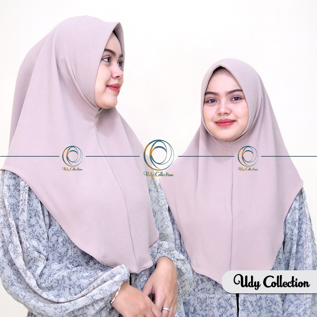 Jual Udy - Jilbab Bergo Malay Instan Snow Knit Oval Penguin Soft Pad ...