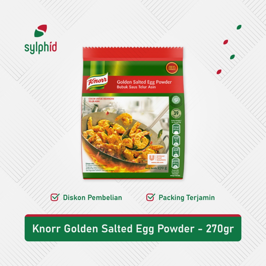 Jual Knorr Golden Salted Egg Powder 270 gr / Bubuk Saus Telur Asin ...