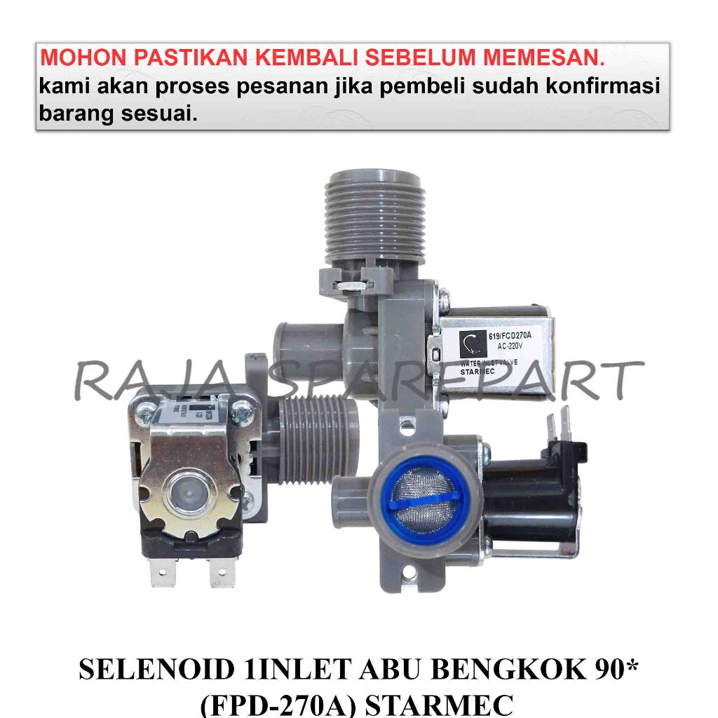 Jual INLET / WATER INLET MESIN CUCI / SELENOID 1INLET ABU BENGKOK 90 ...