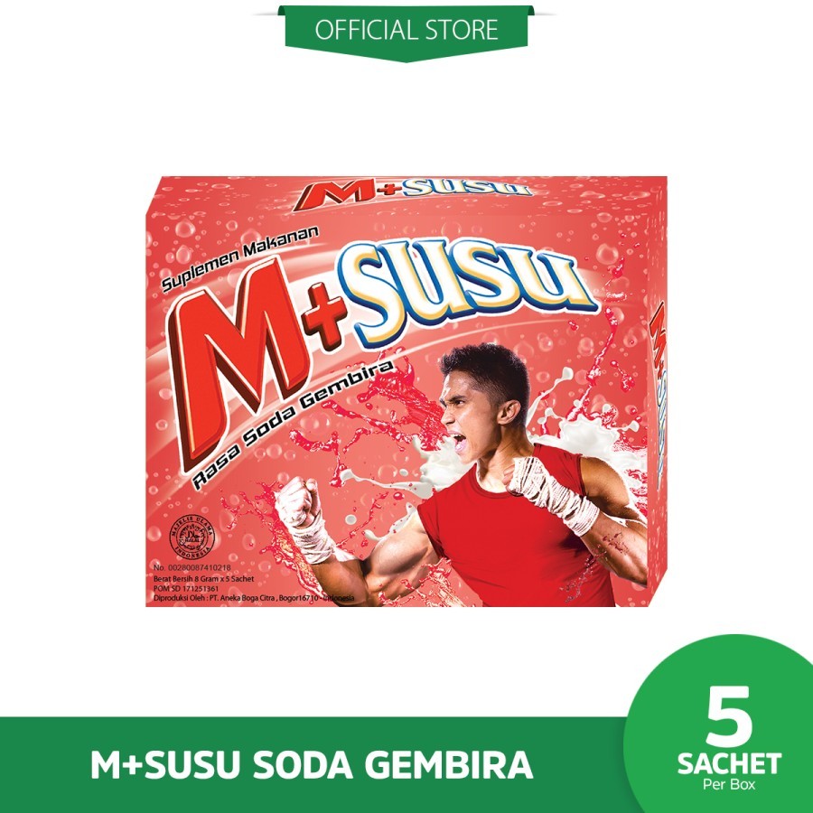 Jual M+SUSU rasa Soda Gembira Minuman Energi Serbuk | Shopee Indonesia