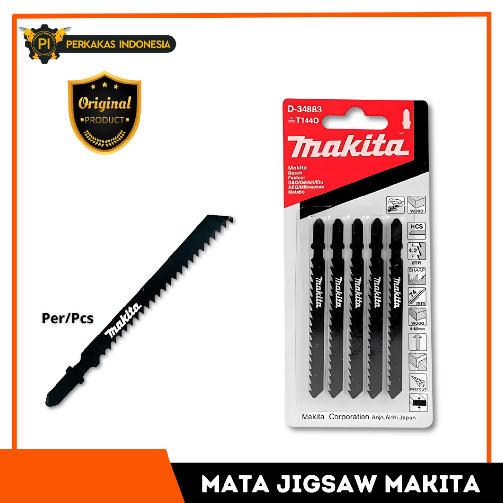 Jual Mata Jigsaw MAKITA T111C Refill Mata Pisau Jig saw Maktec Mata ...