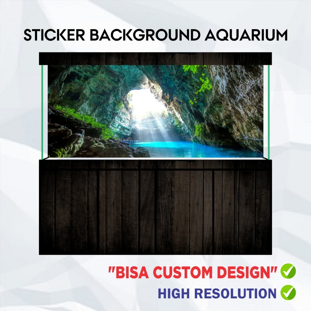 Jual Sticker Aquarium Motif Goa/Stiker Kaca Aquarum Motif Goa/Stiker ...