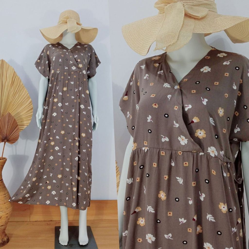 Jual Daster Kimono JUMBO LD140 & LD120 Bahan Rayon Premium / Daster ...