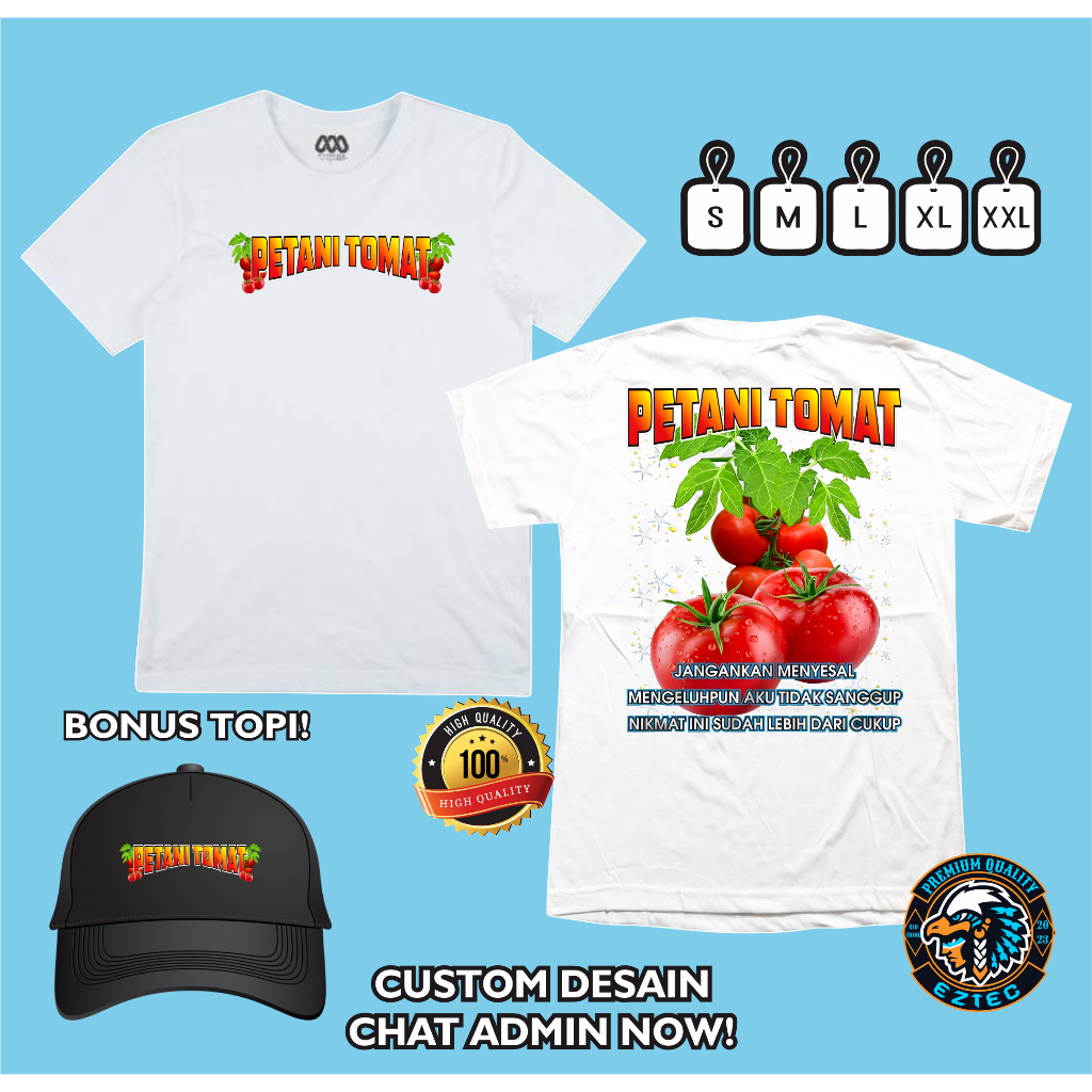 Jual KAOS PROFESI PETANI TOMAT JANGANKAN MENYESAL MENGELUHPUN AKU TIDAK ...