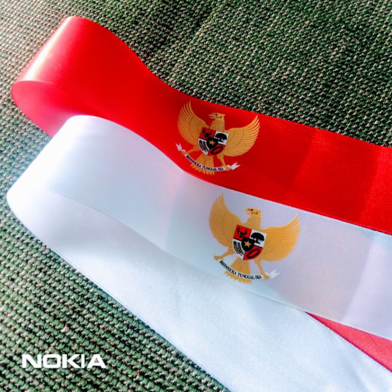 Jual 1 meter ikat kepala headband Merah Putih Garuda HUTRI 79 Dirgahayu ...