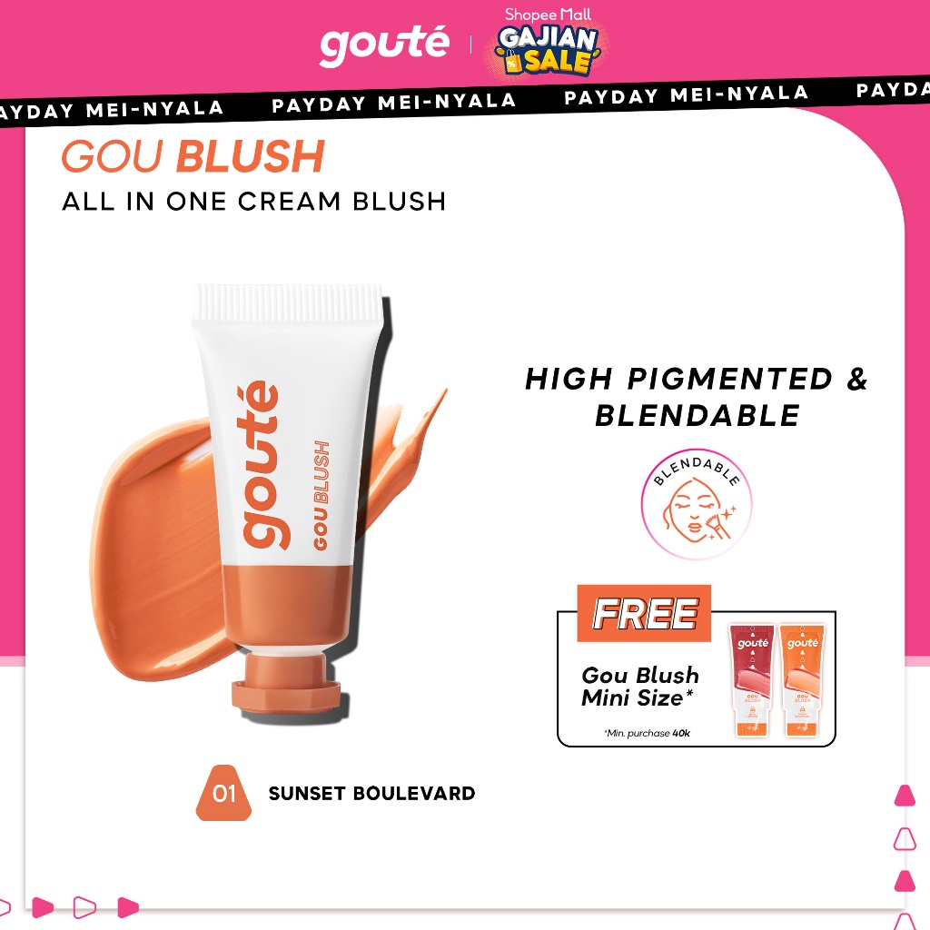 Jual [NEW SHADE] gouté Goublush - All in One Cream Blush for Blush On ...