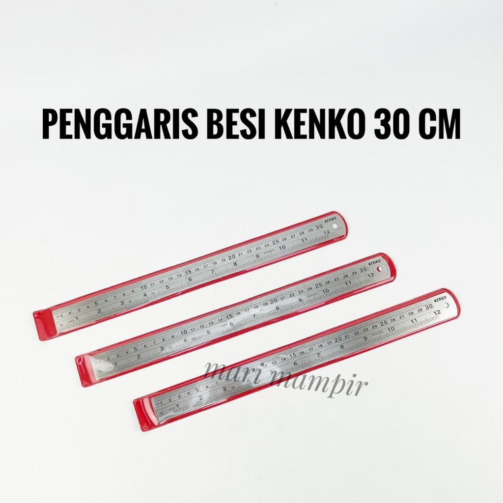 Jual PENGGARIS BESI / ROL BESI / STAINLESS RULER KENKO 30 CM | Shopee Indonesia