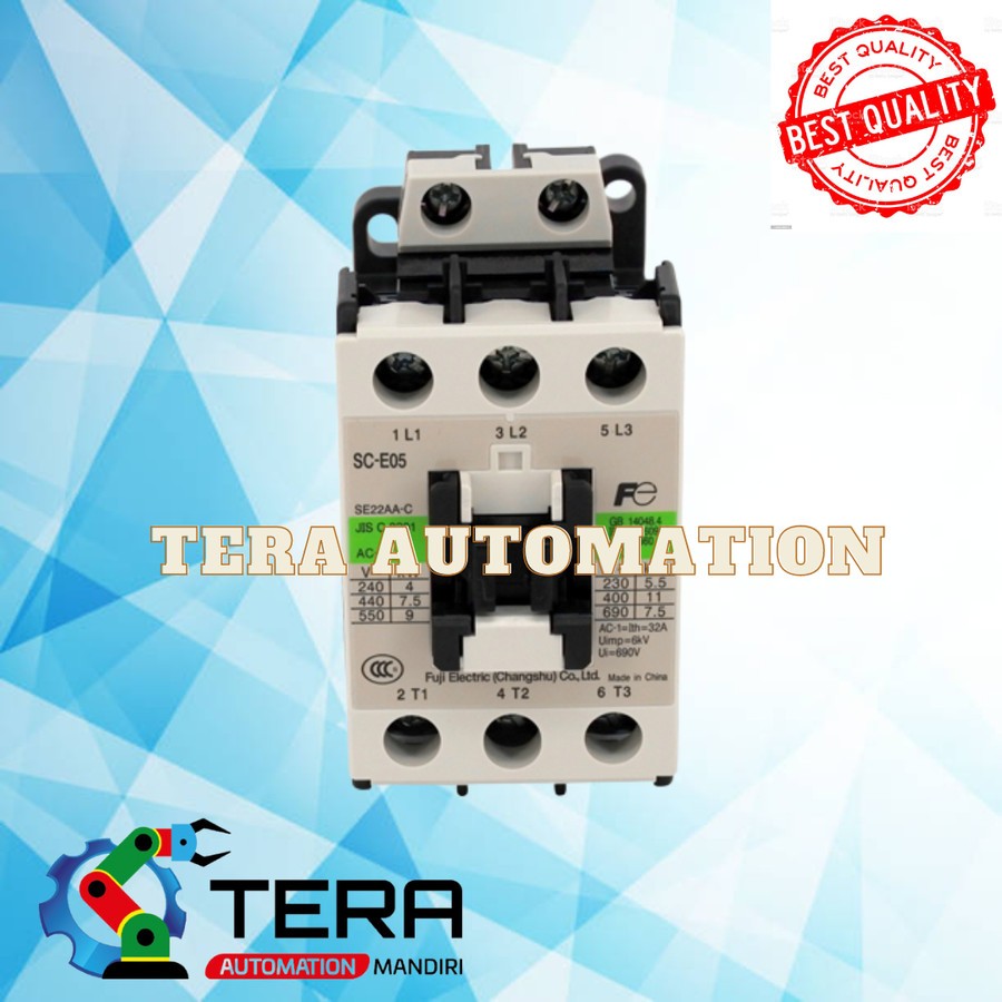 Jual Magnetic Contactor SC E05 coil 220VAC Fuji. | Shopee Indonesia