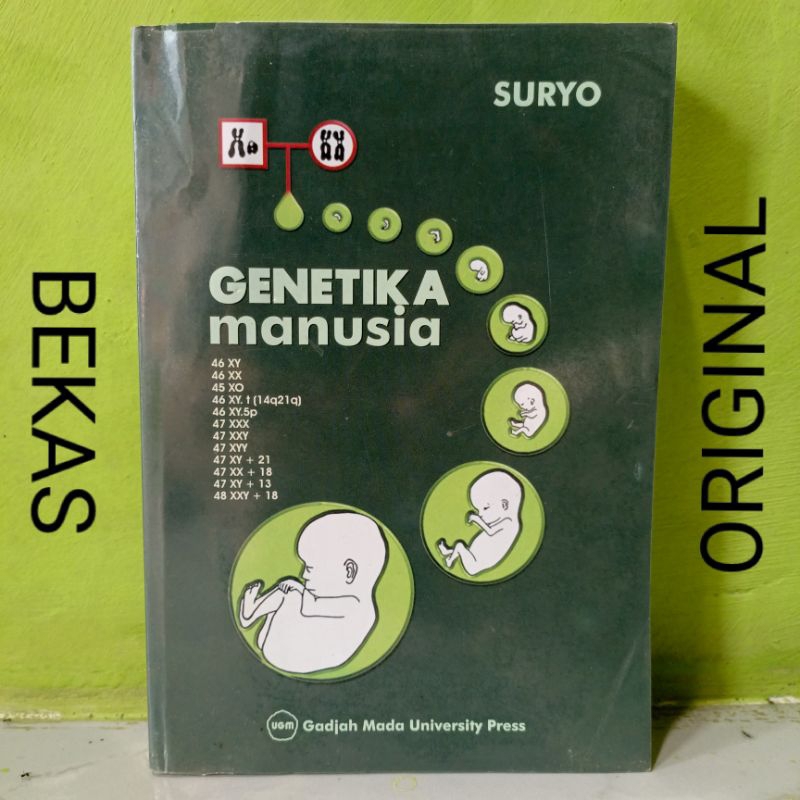 Jual Buku Genetika Manusia - Oleh Suryo - Penerbit Gadjah Mada ...