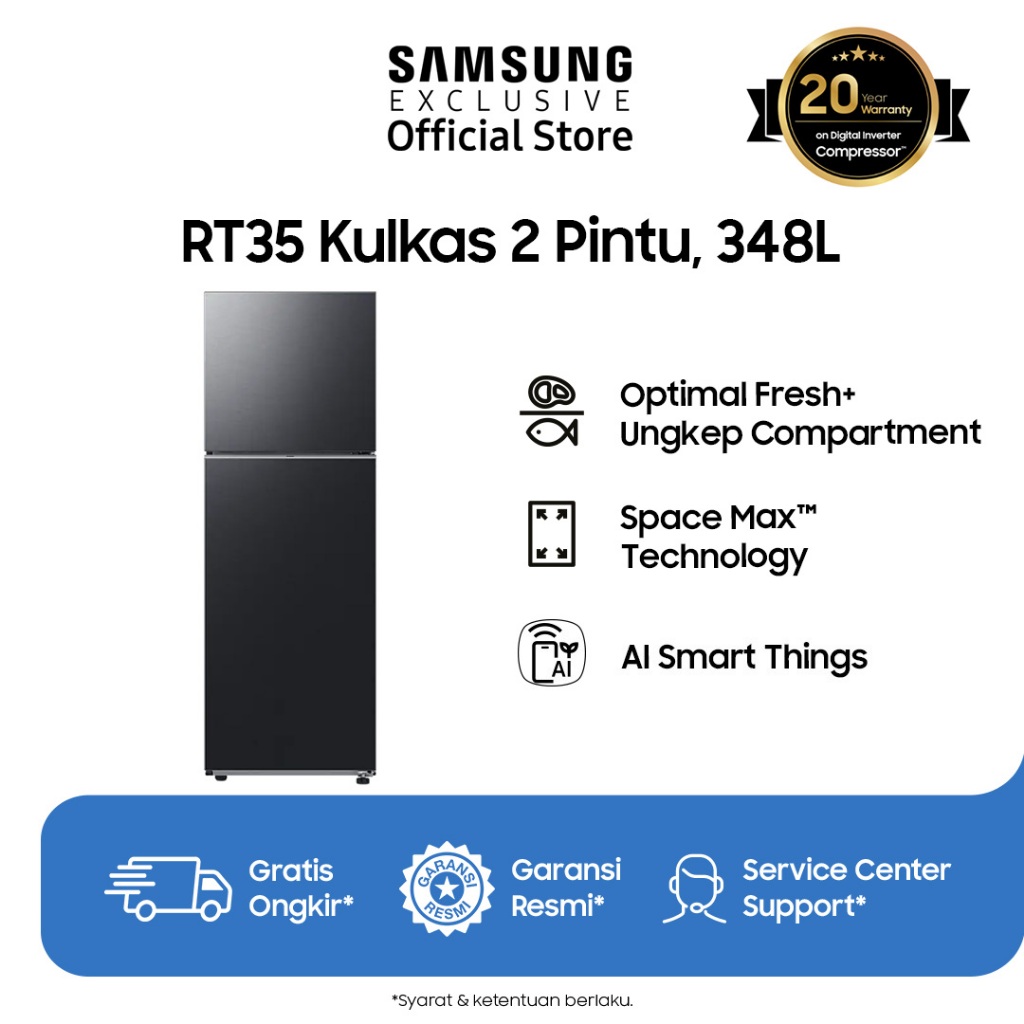 Jual Samsung Kulkas 2 Pintu 348L | Optimal Fresh+ Ungkep Comparment ...