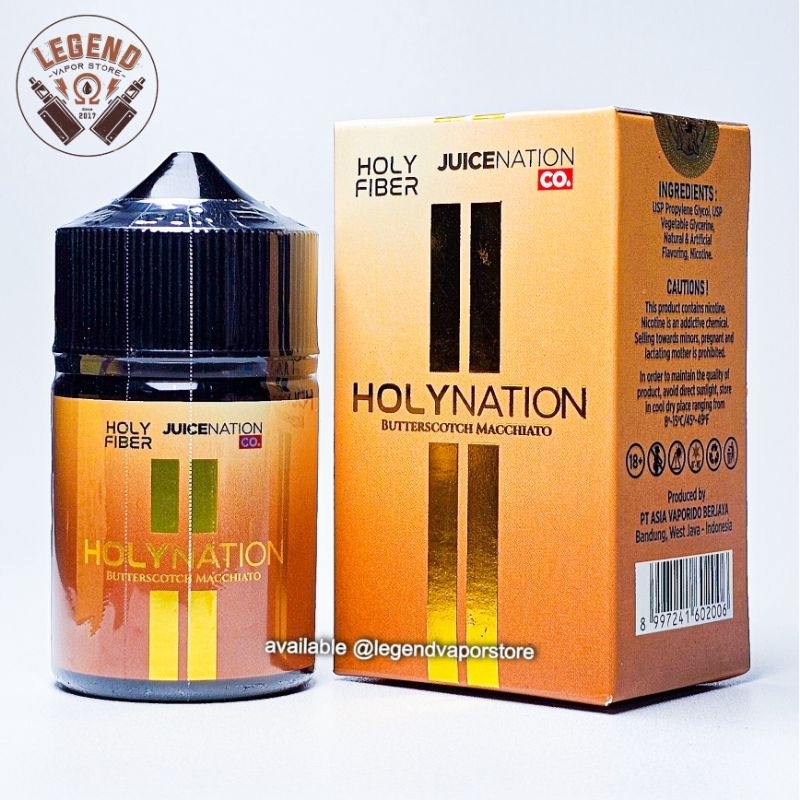 Jual FREEBASE - LIQUID HOLYNATION Butterscotch Macchiato 60ML AUTHENTIC ...