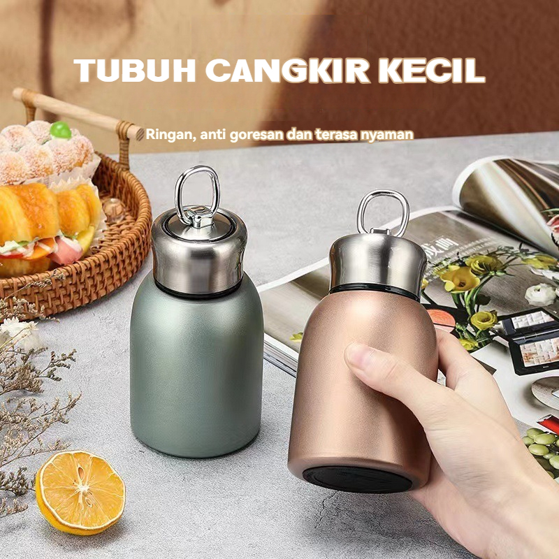 Jual 300ml Termos Mini Hot Cold Vacuum Insulated Mug Berinsulasi Baja ...