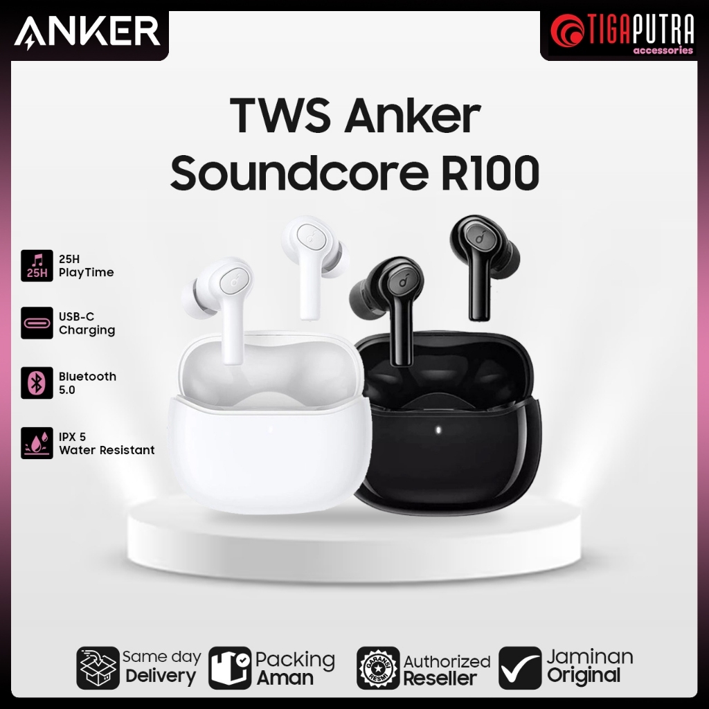 Jual Earphone TWS Anker Soundcore R100 | Shopee Indonesia