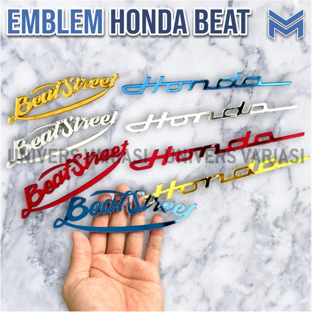 Jual EMBLEM MOTOR HONDA BEAT STREET SET ( 2PSC ) KIRI KANAN EMBLEM ...