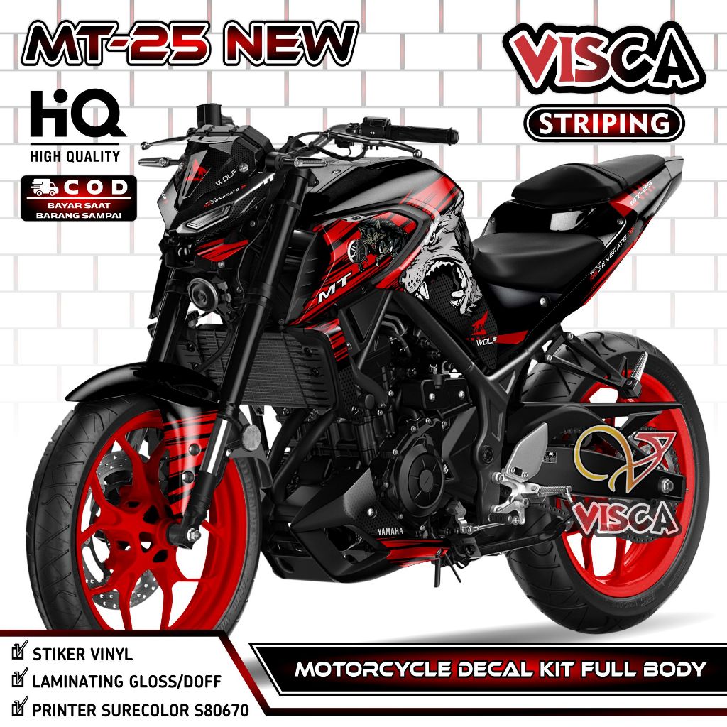 Jual (PROMO SPECIAL) Decal MT 25 New Full Body / Stiker Motor MT25 New ...