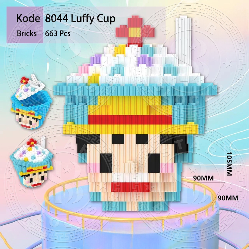 Jual Nano Block LUFFY CUP Series| Bricks education Nano Block ...