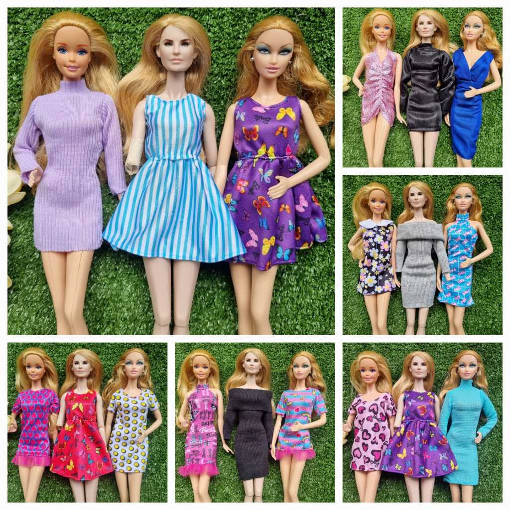 Jual Baju Boneka Barbie 3Dress - 001 | Shopee Indonesia