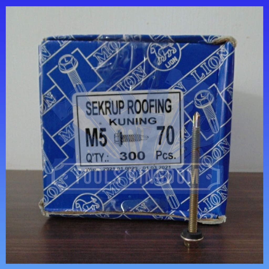 Jual Baut Roofing LION 12x70 (harga/pc) - MOON LION Baut Roofing M5x70 ...
