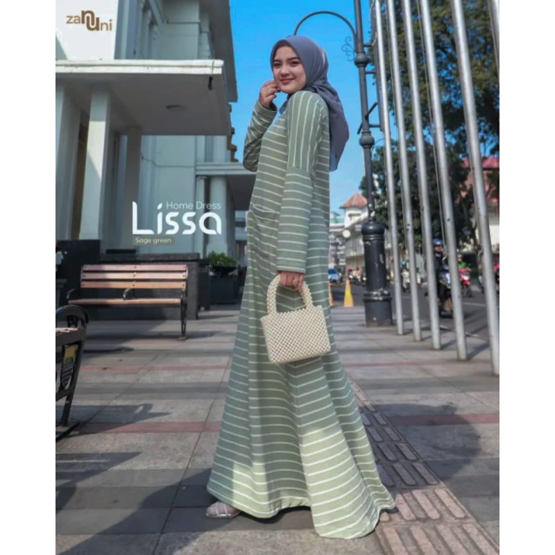 Jual Lissa Dress Fashion Muslim Pakaian Muslim Wanita Dress Muslim Gamis Gamis Babytery Dress ...