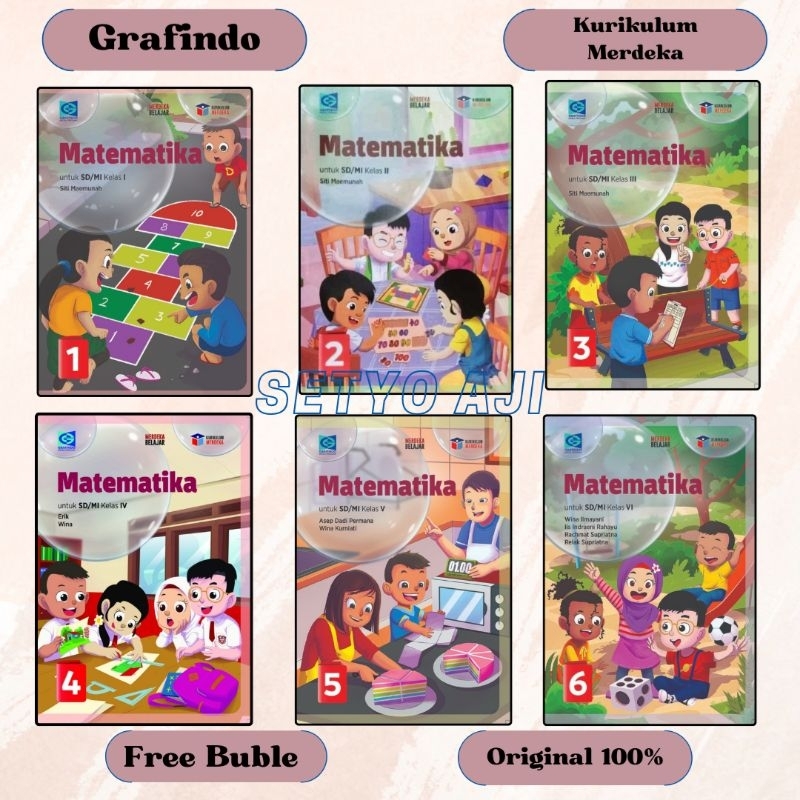 Jual Matematika SD Kelas 1 2 3 4 5 6 Kurikulum Merdeka Penerbit Grafindo | Shopee Indonesia