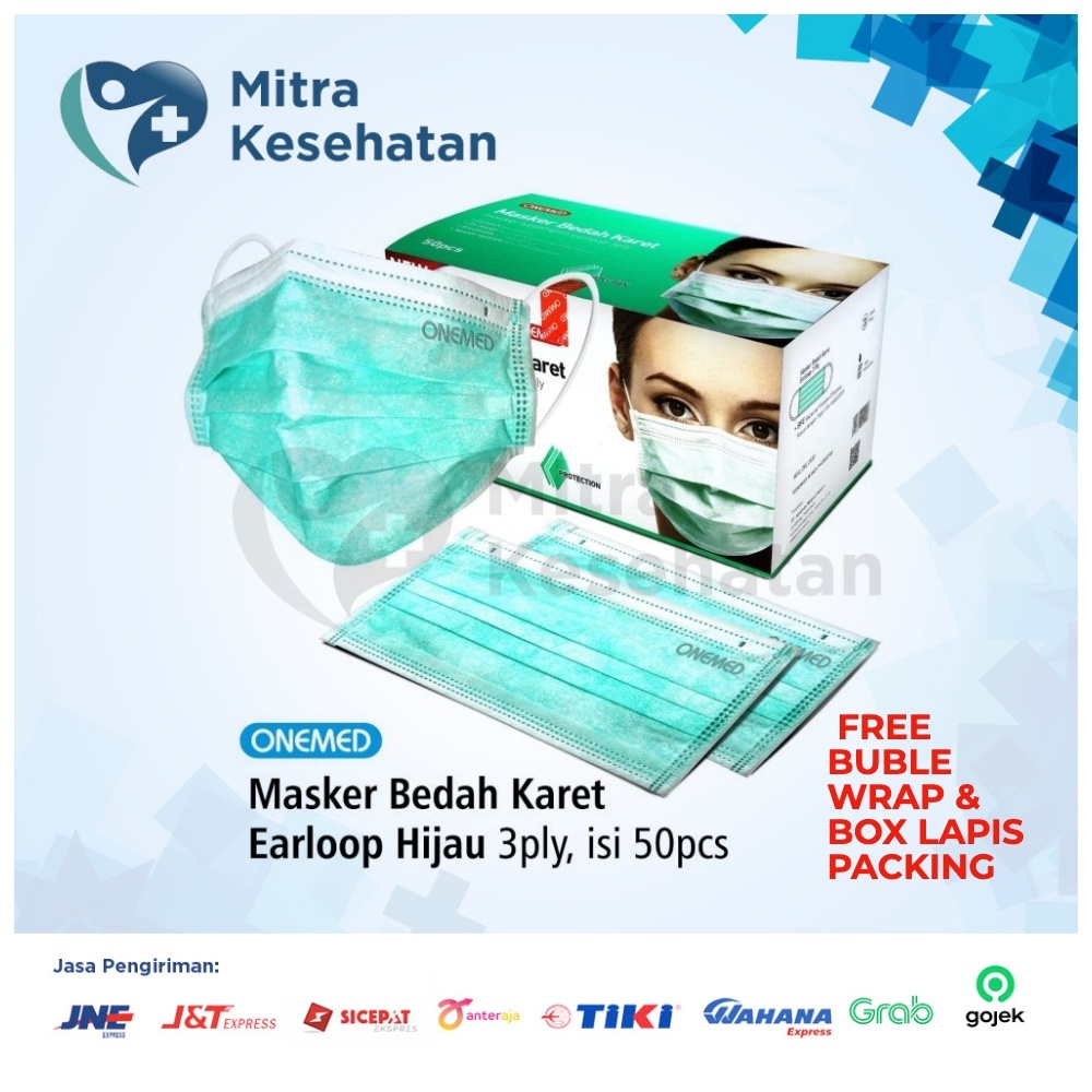Jual Masker Onemed earloop 3ply Masker medis onemed isi 50pcs perbox ...