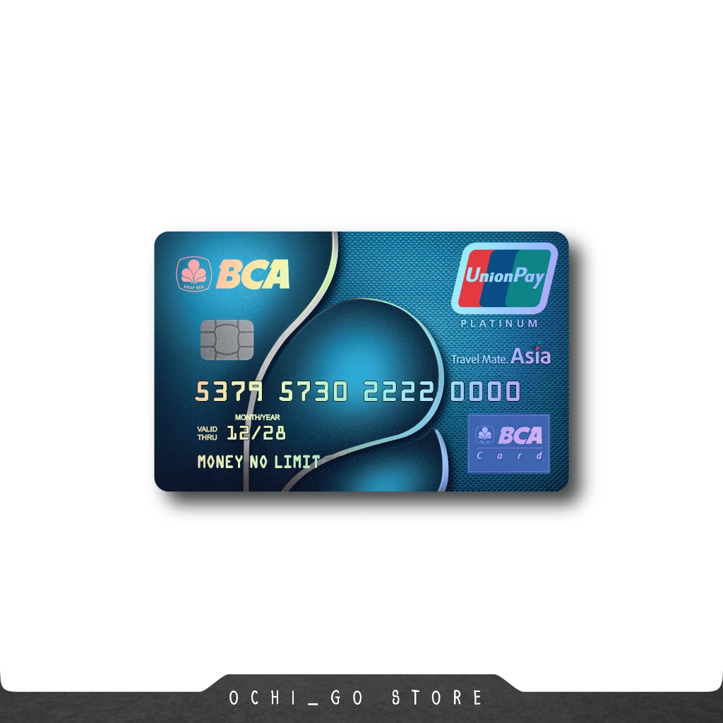 Jual Stiker Kartu Atm Garskin Skin Card Custom Bank BCA Prioritas ...