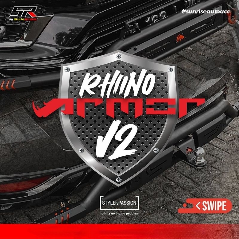 Jual Rhiino Armor V2 Tanduk Towing Bumper Fortuner Xpander Cross Pajero ...
