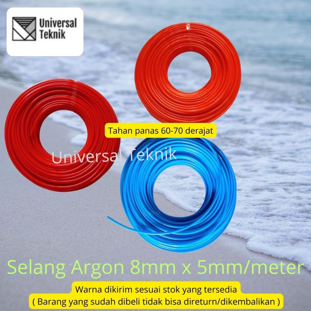 Jual Selang Argon Selang las Argon 8mm x 5mm/1 Meter | Shopee Indonesia