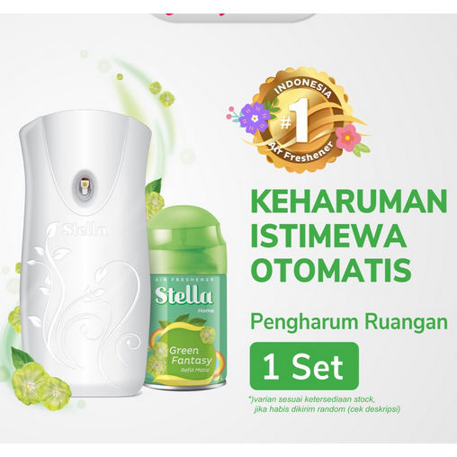 Jual Stella Matic Alat + Refill Set Pengharum Ruangan include Dispenser ...