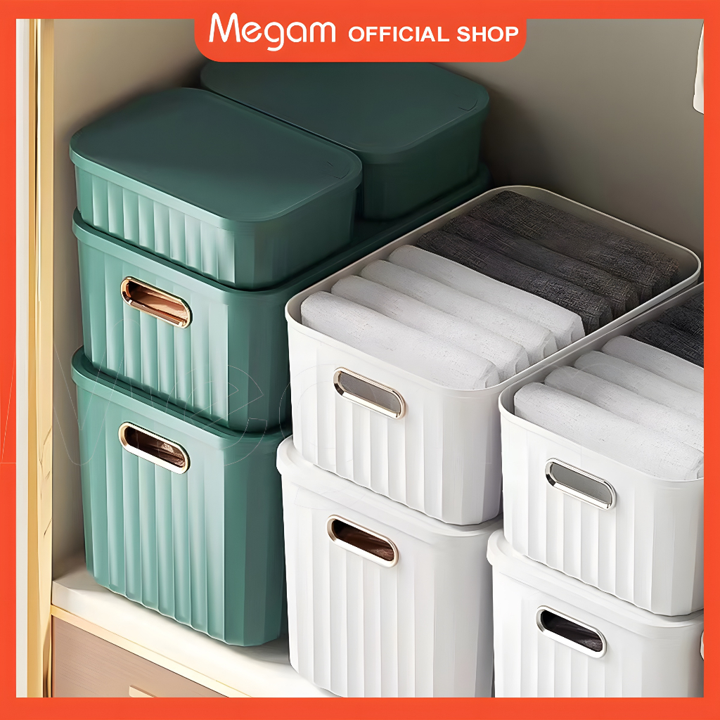 Jual Megam Paket Storage Box Penyimpanan Barang Plastik Kokoh Storage ...