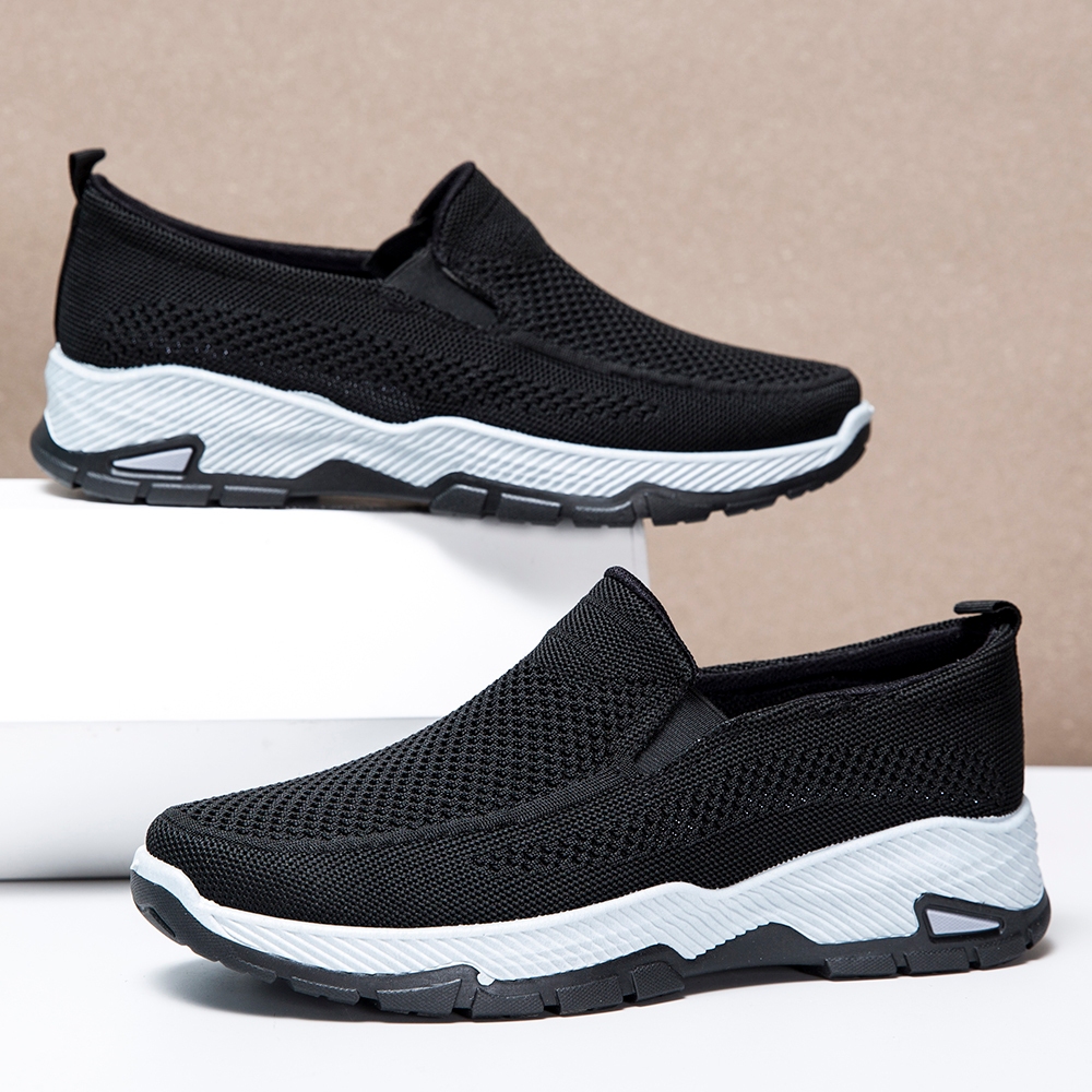 Jual Highland Sepatu Pria Slip On Casual Sekolah Sepatu Slop Kerja Outdoor Sepatu Cowok Sepatu ...