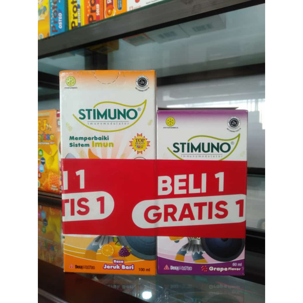 Jual Stimuno Sirup Rasa Jeruk 100 ml dan Anggur 60 ml / MULTIVITAMIN ...